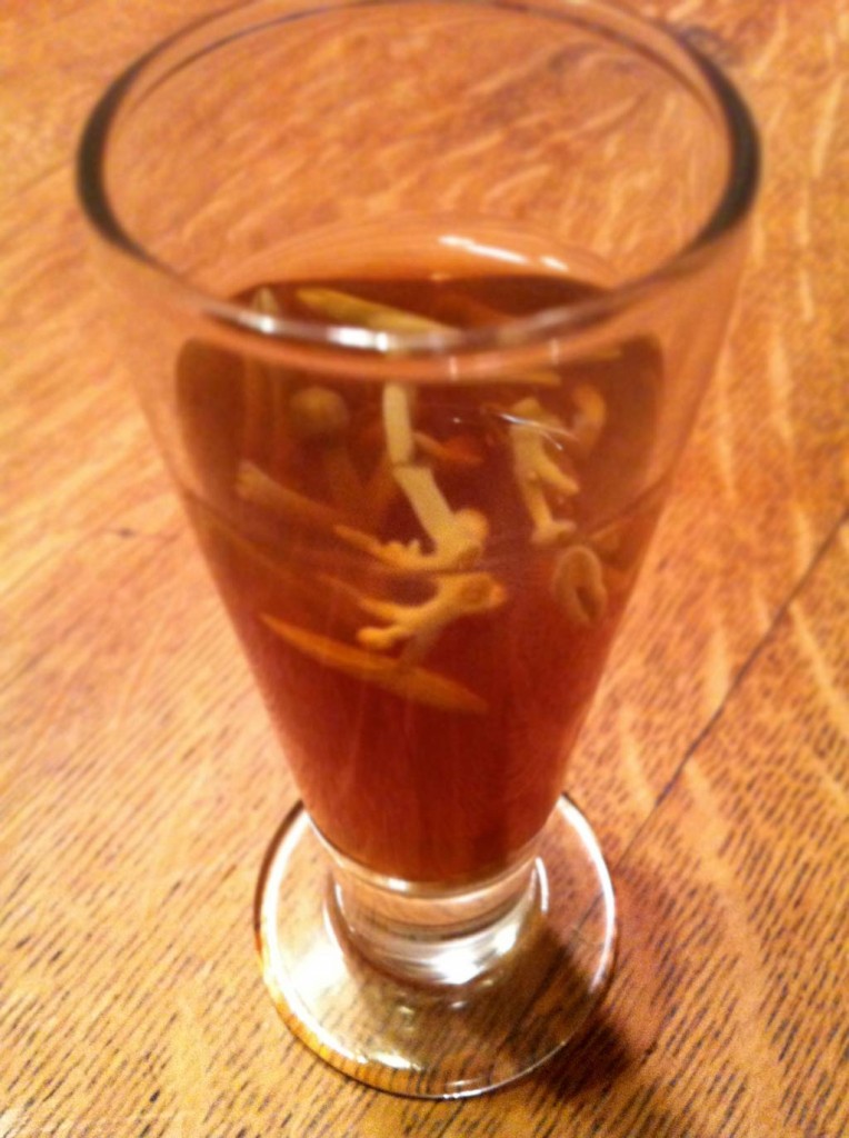 Alinea cookbook recipe for JUNSAI, Bonito, Soy, Mirin